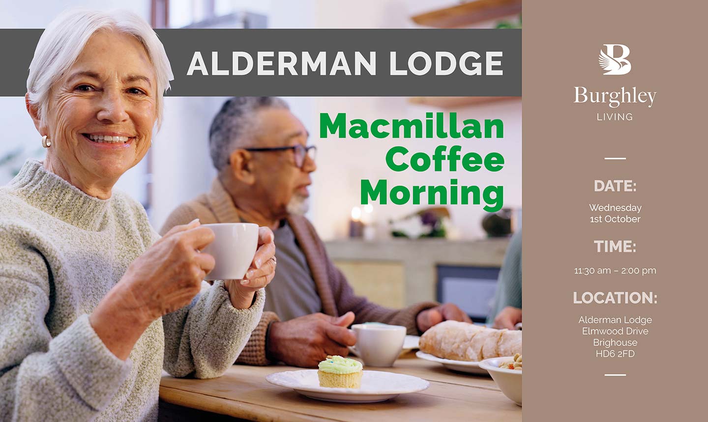 Macmillan Coffee Morning at Alderman Lodge, Brighouse - Burghley Living